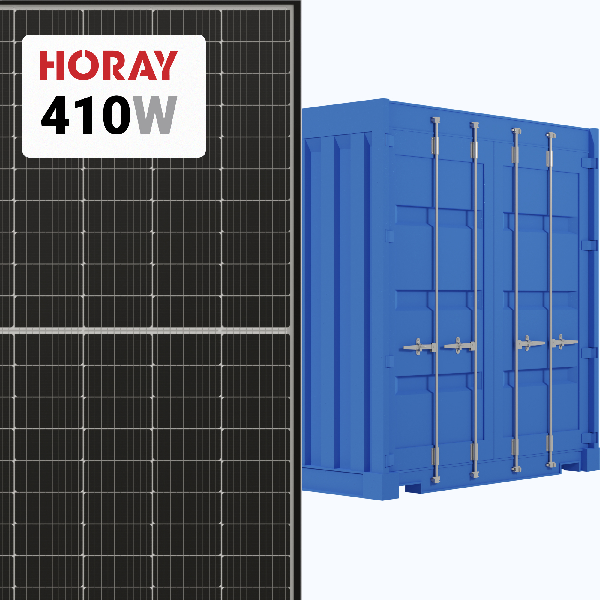 HORAY Solar 410W Solar Panel 108 Cells Bifacial HS410T-MHO Commercial ...