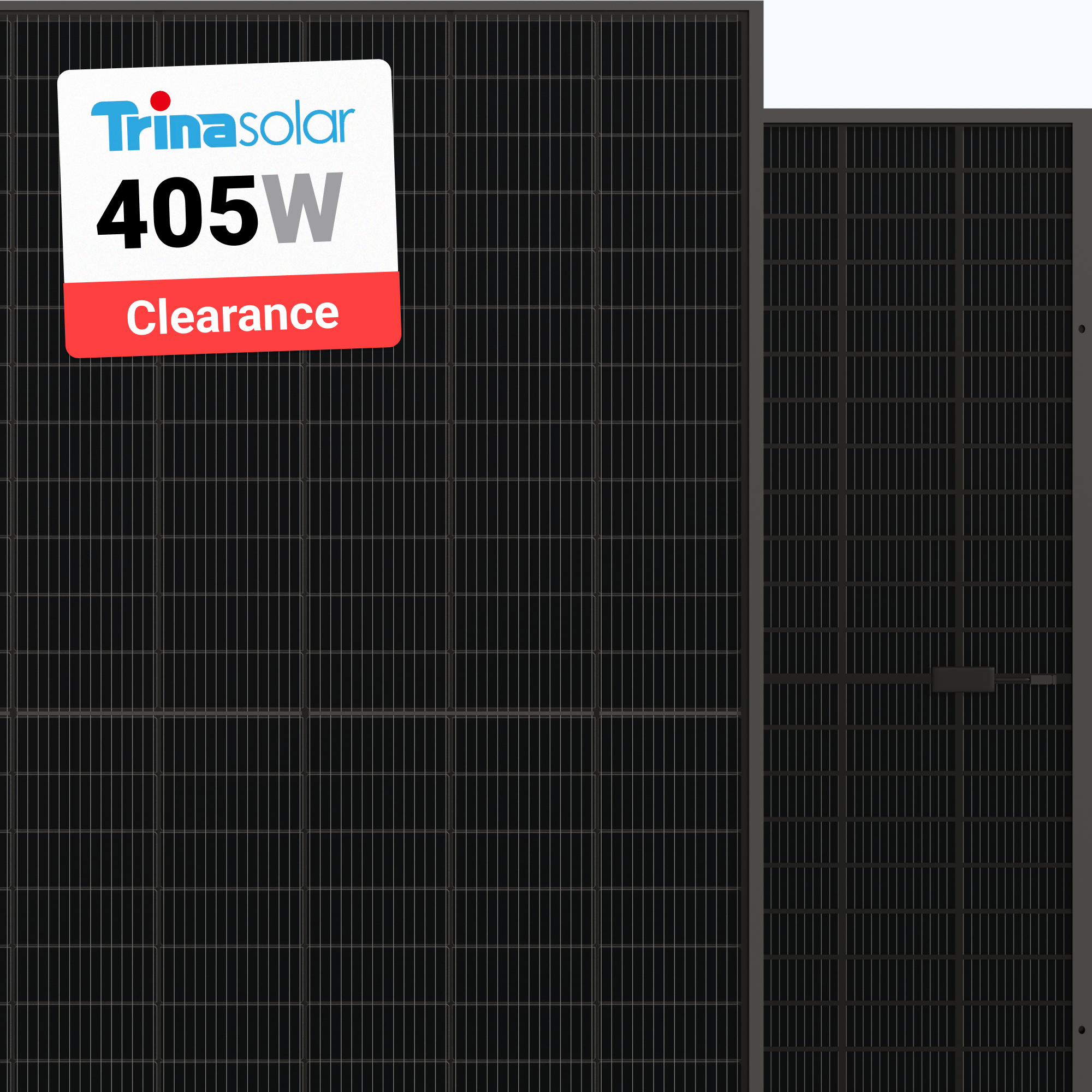 Trina 405W Solar Panel 144 Cell All-Black Bifacial TSM-405-NE09RC.05 ...