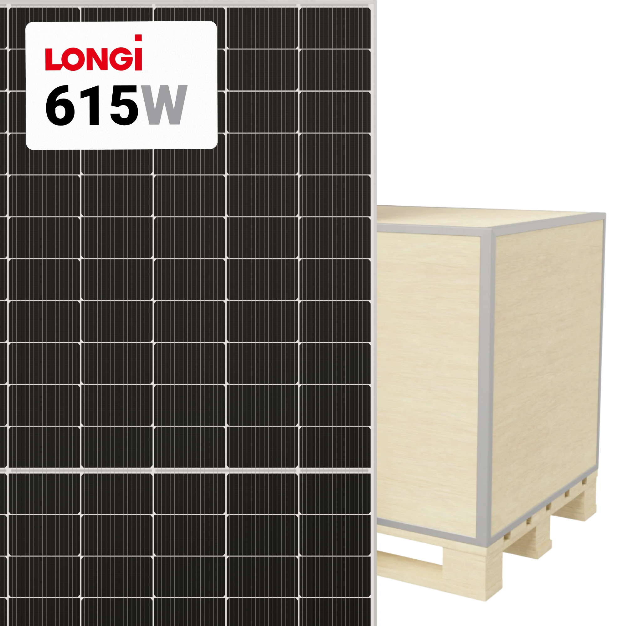 LONGi Solar 615W Solar Panel 132 Cell Bifacial LR8-66HGD-615M Wholesale ...