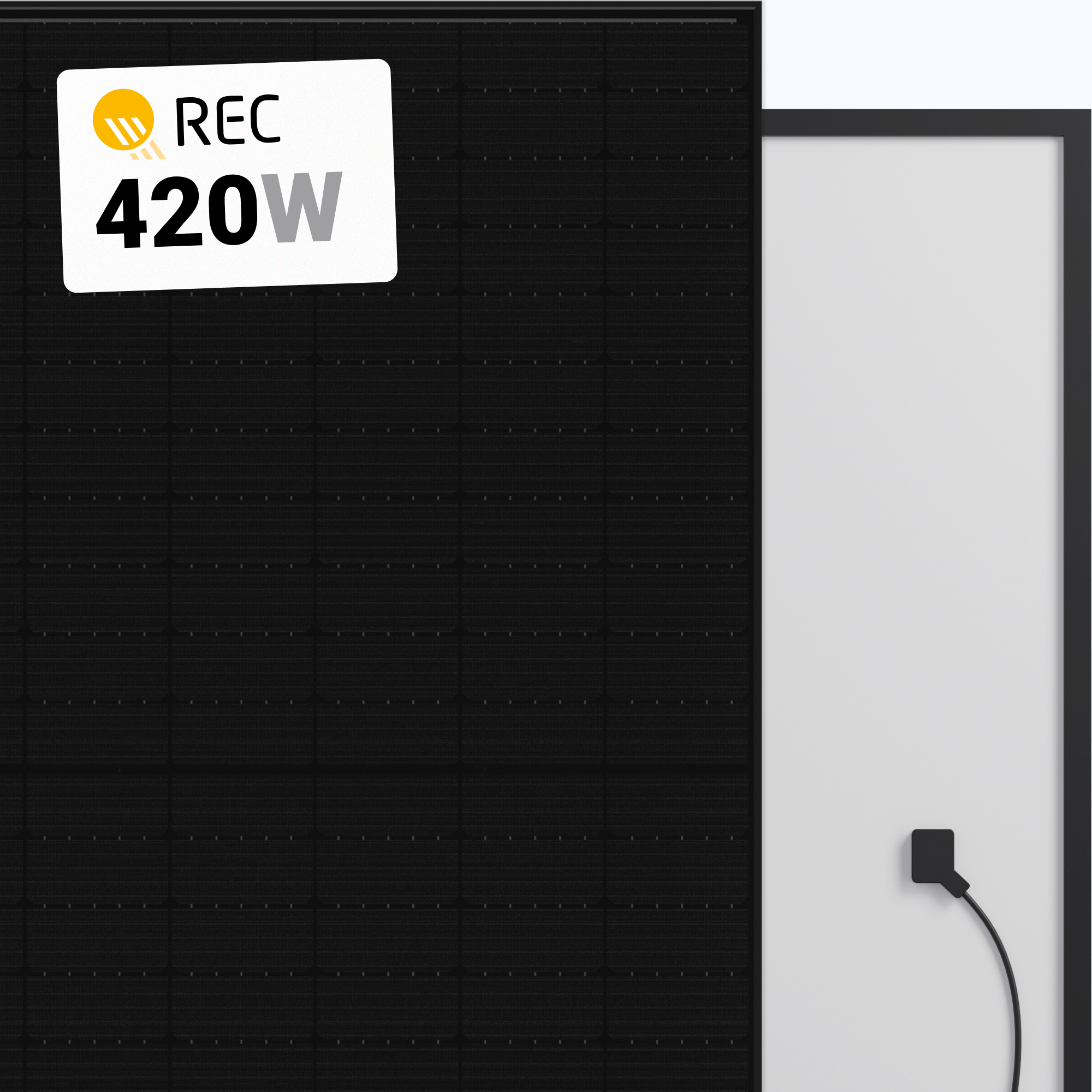 REC 420W Solar Panel 132 Cell All-Black REC420AAPURE2 - A1 SolarStore