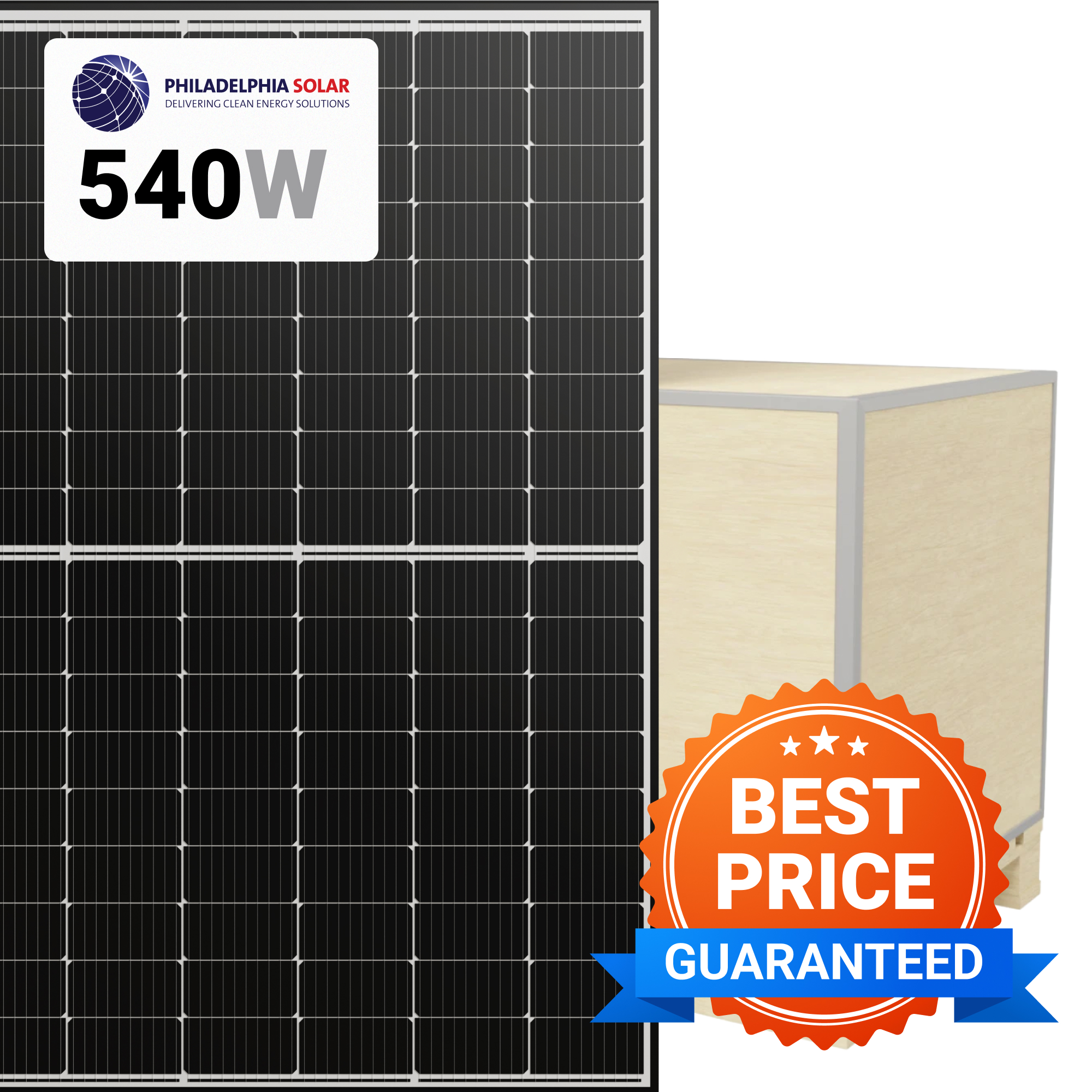 Philadelphia Solar 540W Solar Panel 144 Cell Bifacial M144(HCBF)-540W ...
