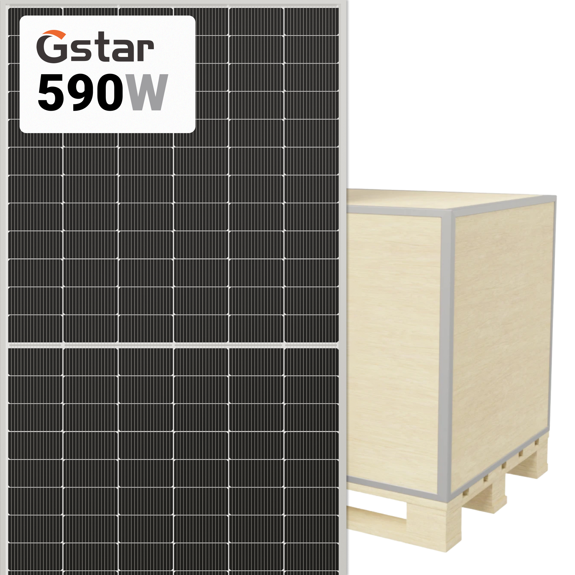 GSTAR Solar 590W Solar Panel 144 Cell Bifacial Dual Glass GSD7S72T ...