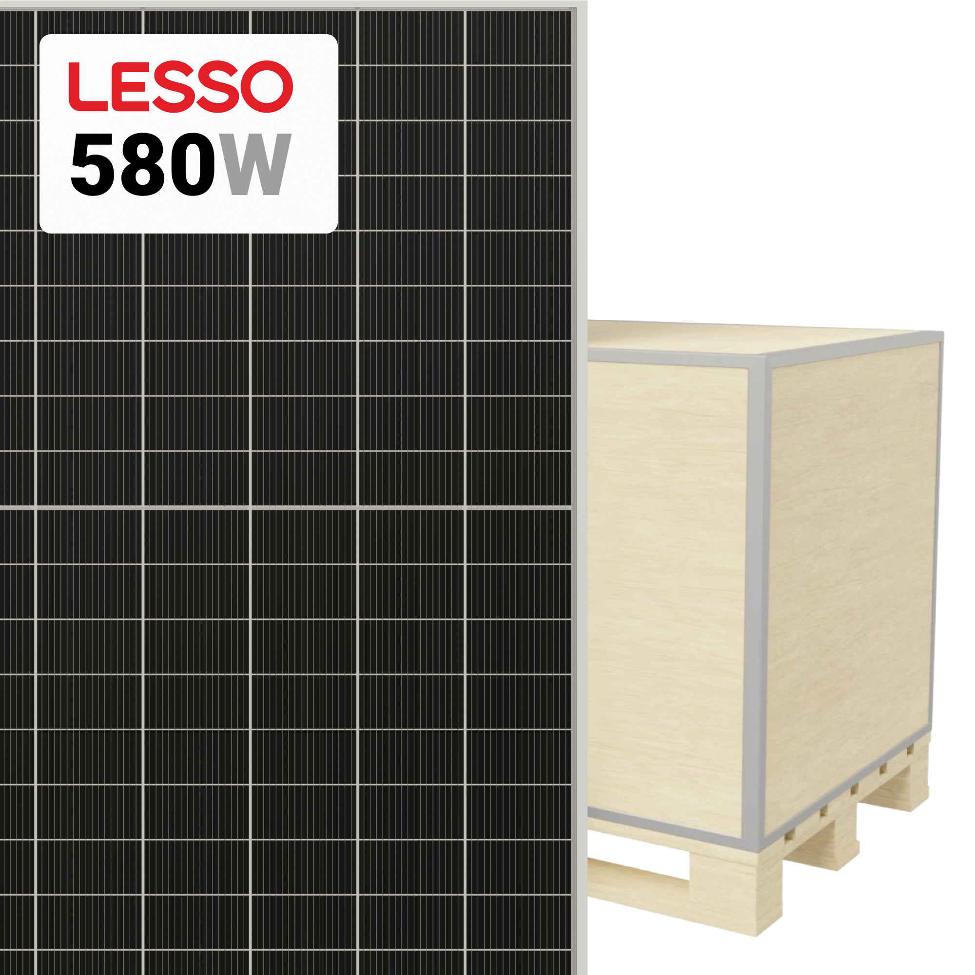 Lesso 580W Solar Panel 108 Cell Bifacial 580C(HBD)54(210) Wholesale 36 ...
