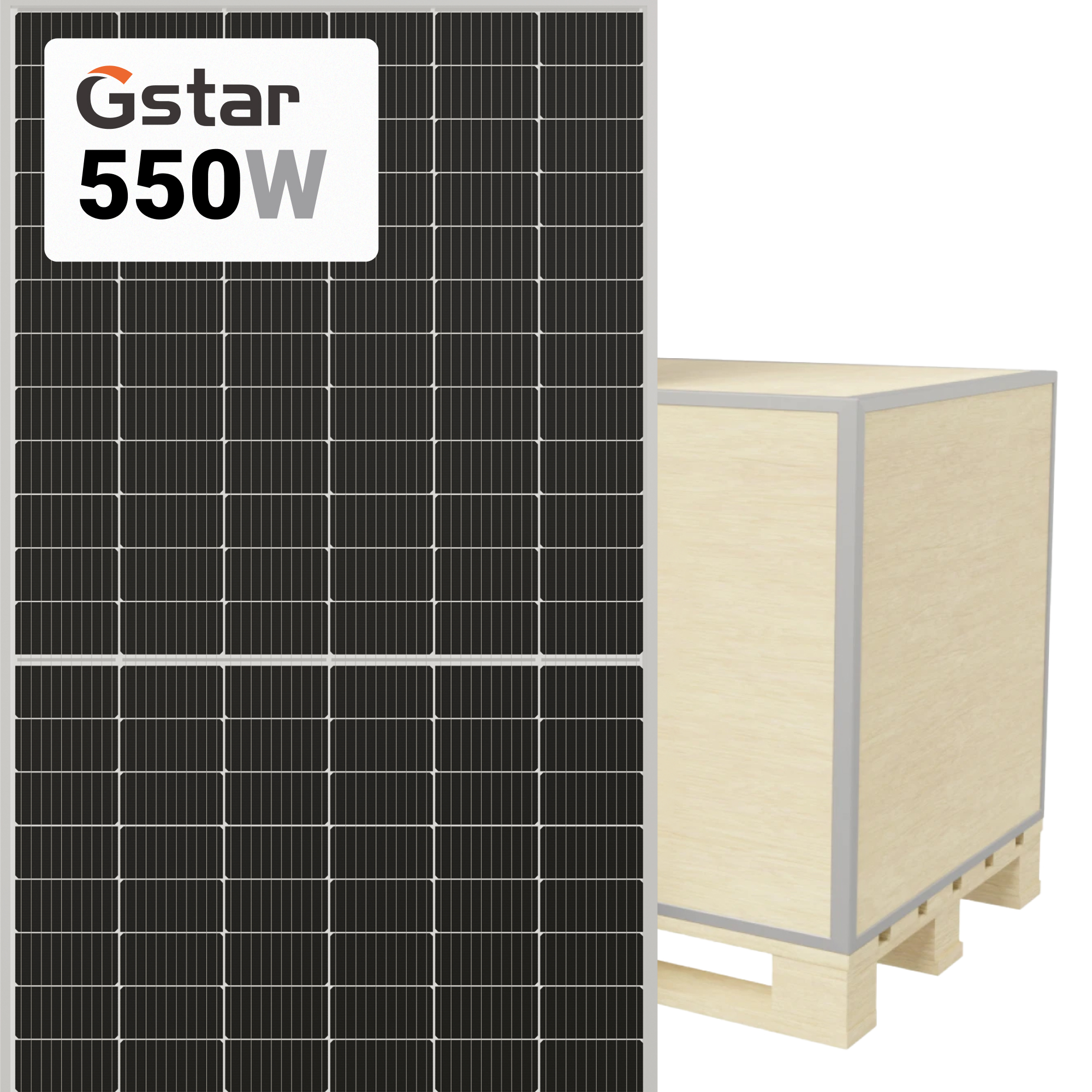 GSTAR 550W Solar Panel 144 Cell Bifacial GSP7G72M(H)550WT Wholesale 31 panels per pallet - A1 ...