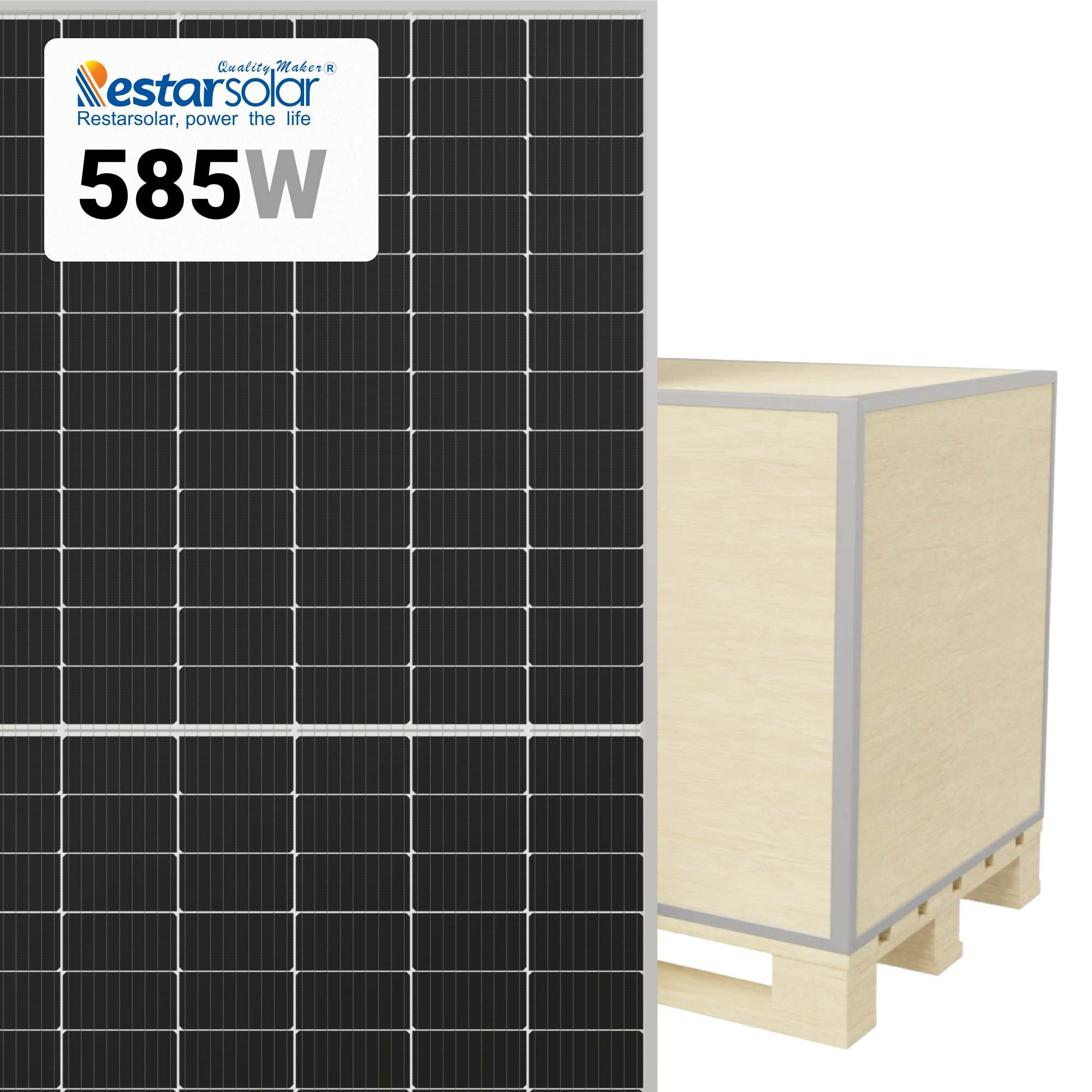 Restarsolar 585W Solar Panel 144 Cell RT8I-M-585 Wholesale 36 panels ...