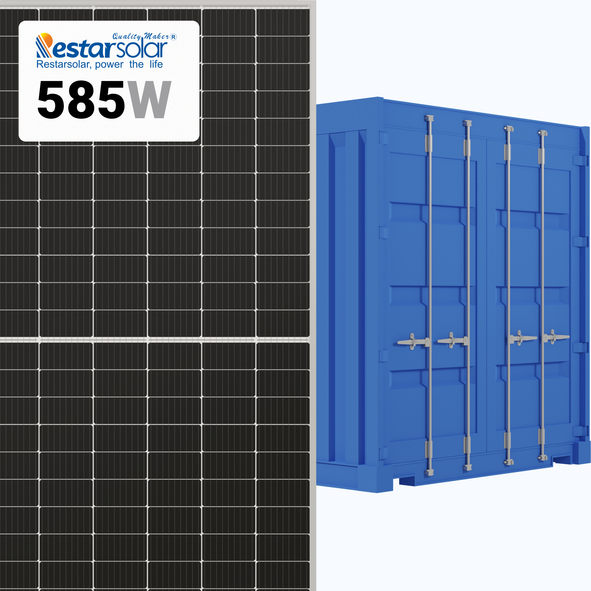 Restarsolar 585W Solar Panel 144 Cell RT8I-M-585 Commercial 720 panels ...