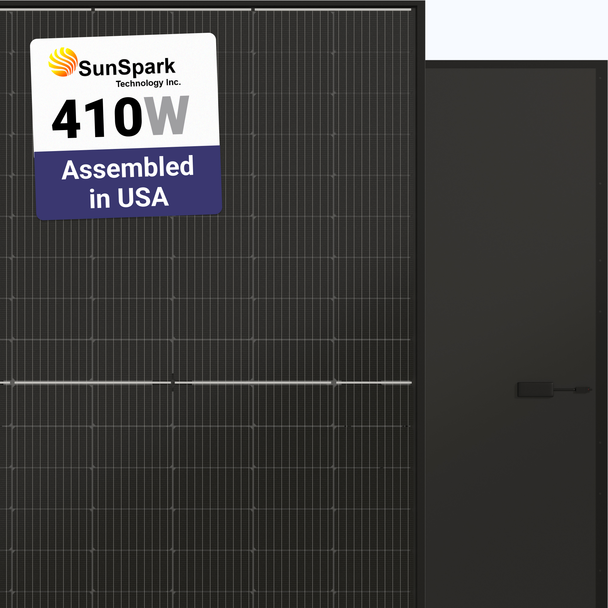 SunSpark 410W Solar Panel 108 Cell All-Black SST7F54M(H)-410 Assembled ...