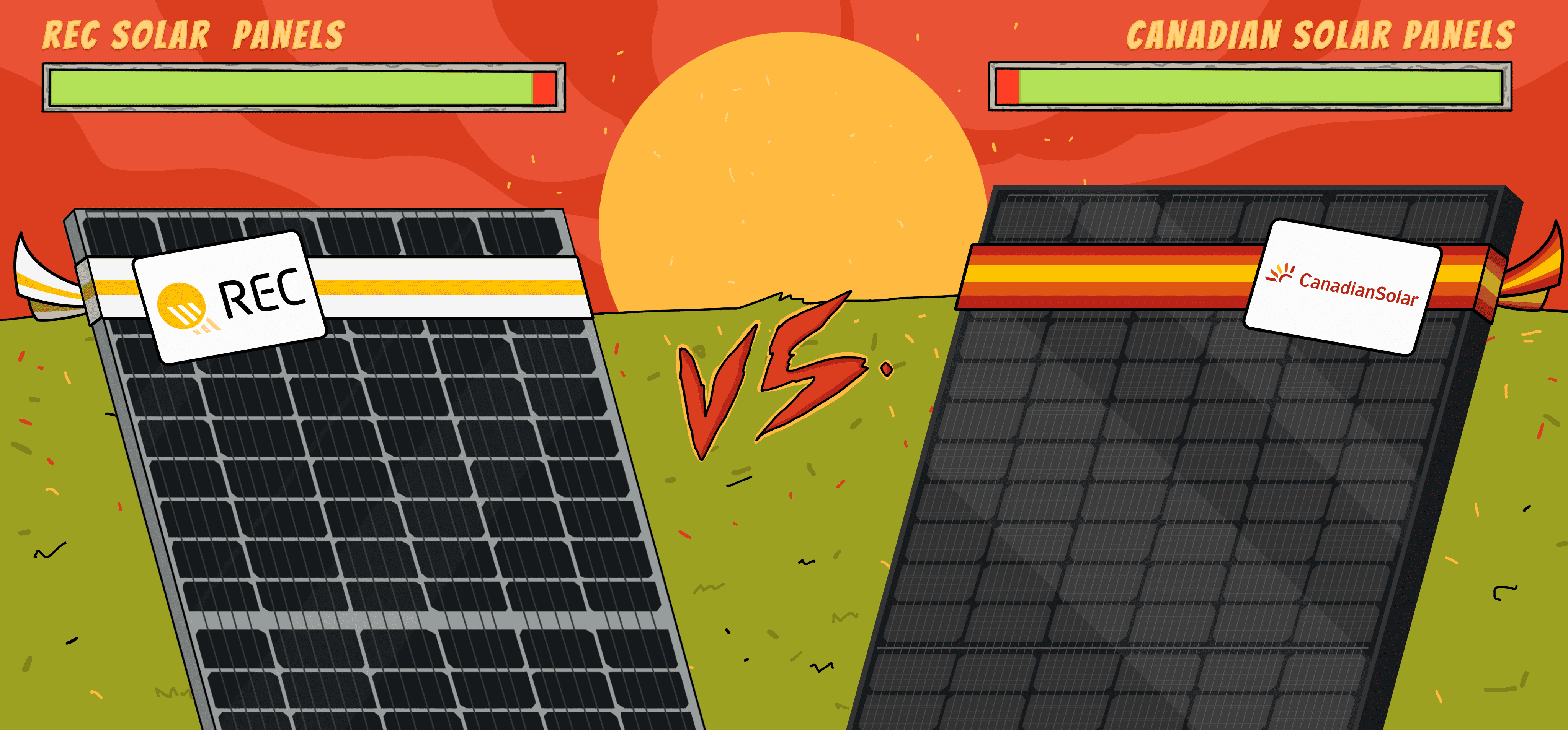 REC vs Canadian Solar panels - A1 SolarStore