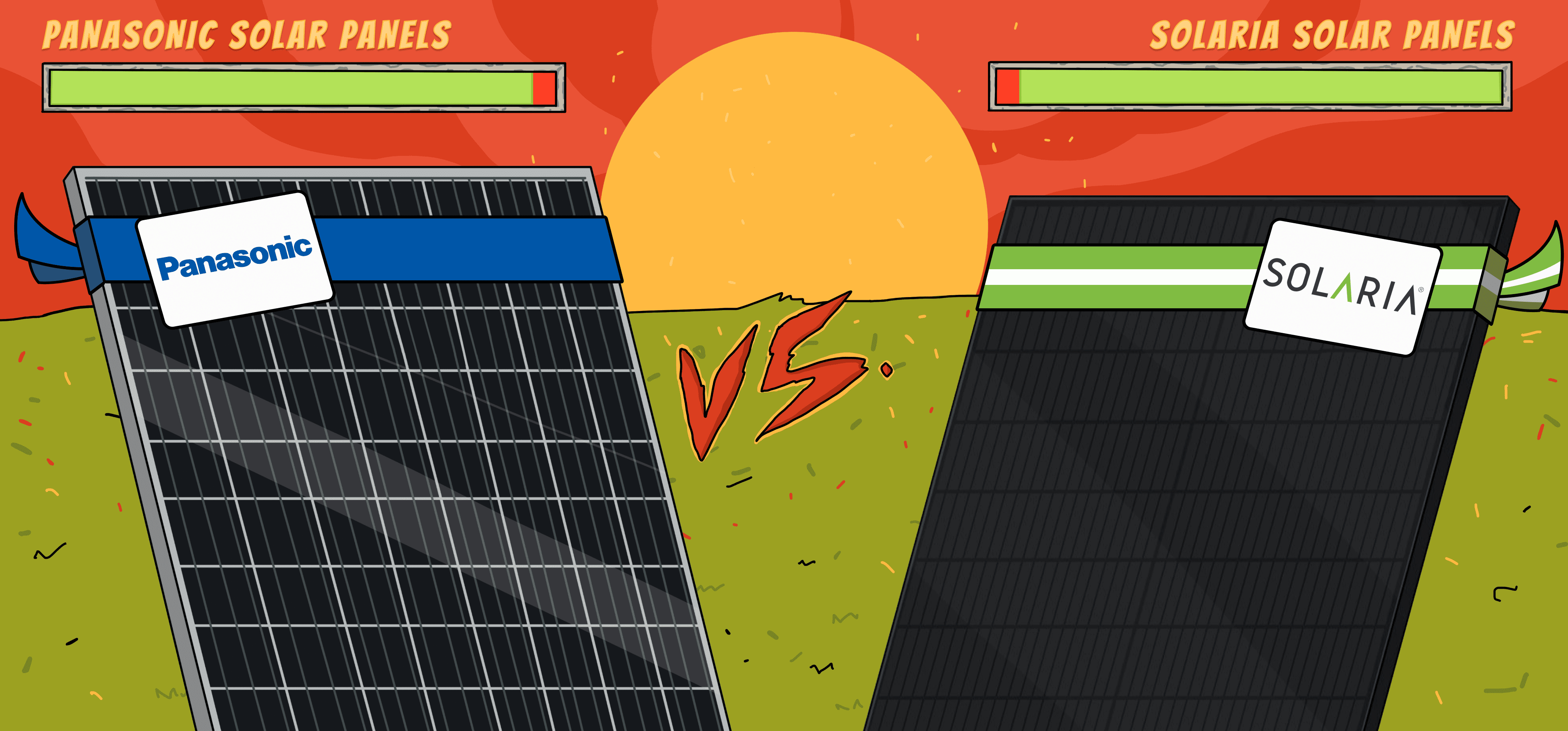 Panasonic solar panels vs. Solaria