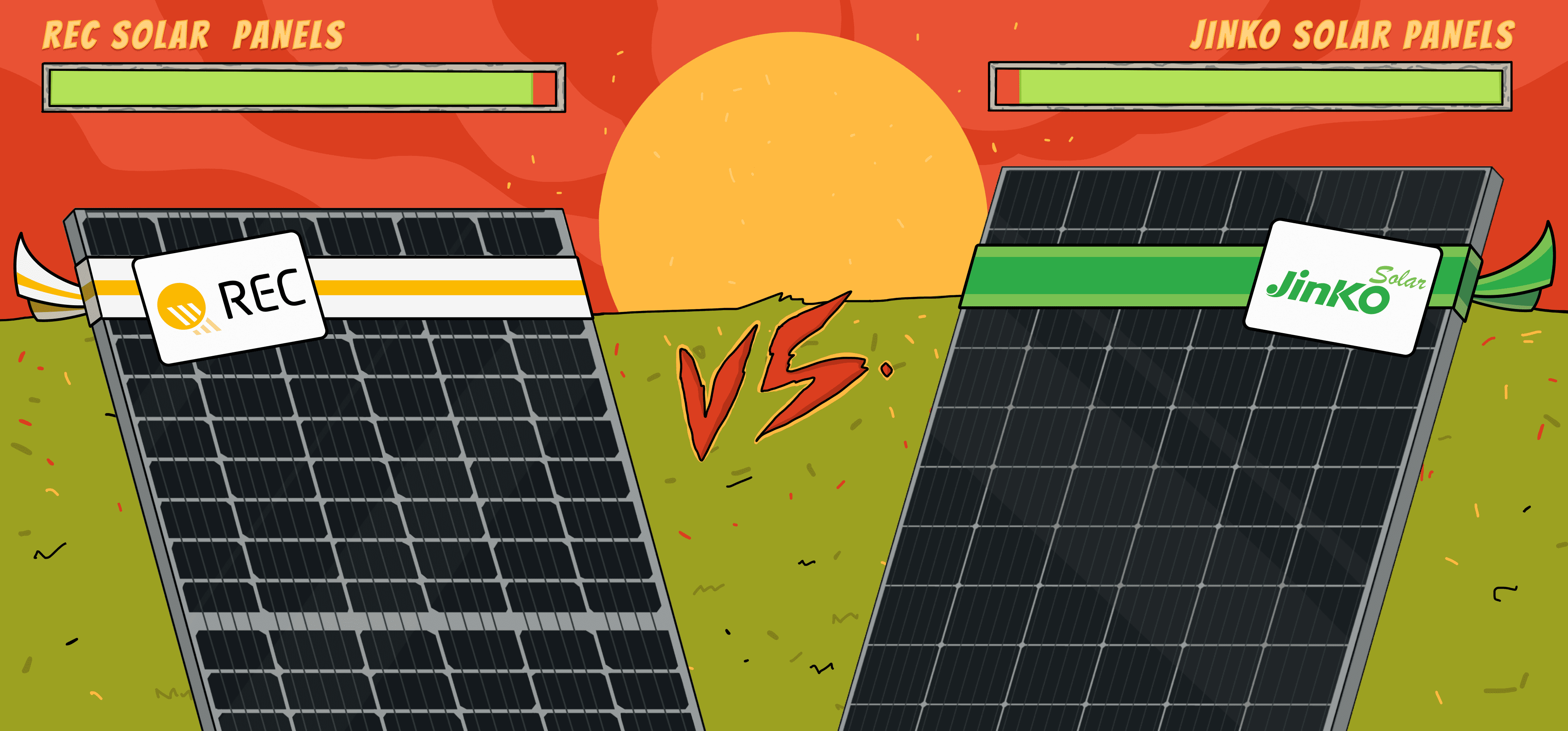 REC solar panels vs Jinko Solar - A1 SolarStore