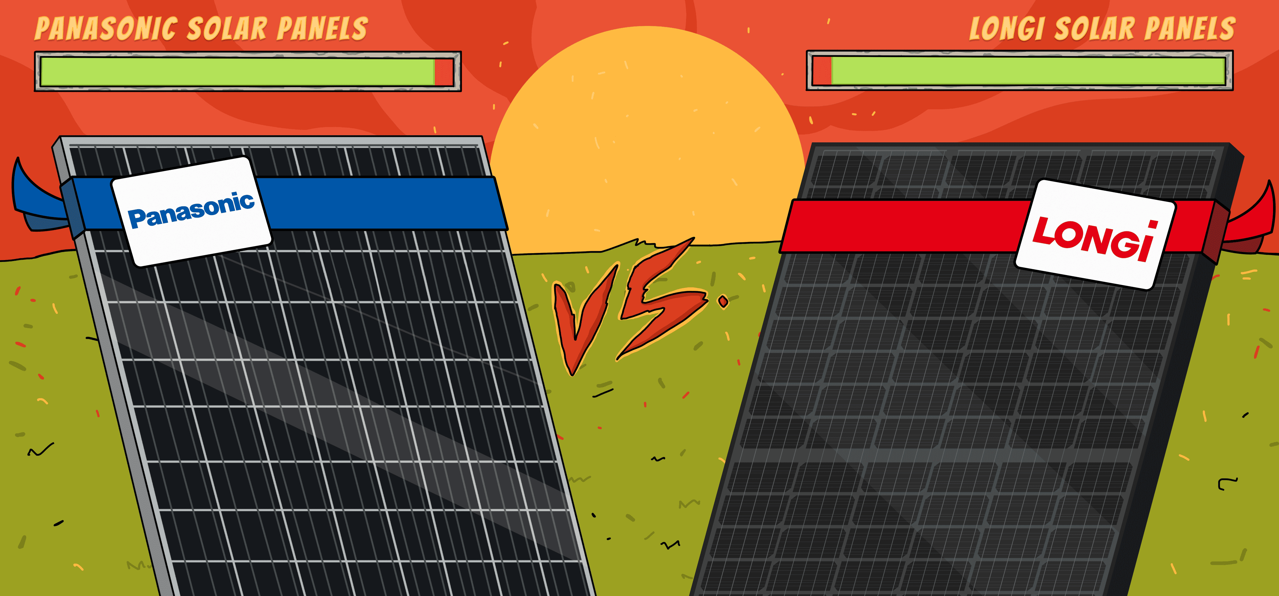 Panasonic solar panels vs. LONGi